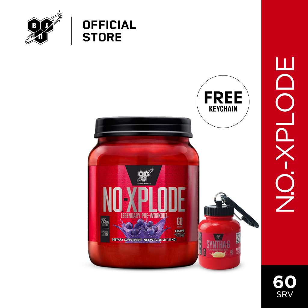 Jual BSN - No Xplode 2.5lbs Pre Workout Energy Drink (1.11Kg - 60 Serving) | Shopee Indonesia