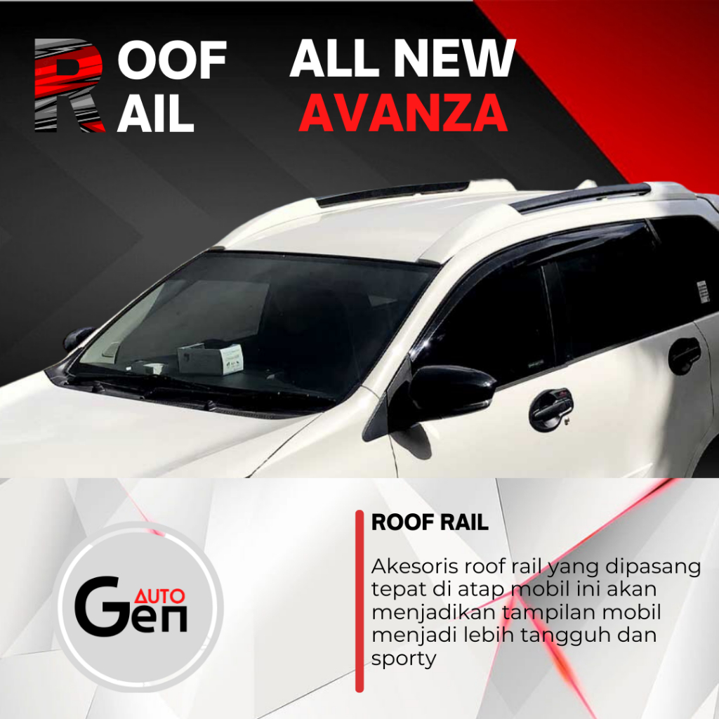 Jual Roofrail Roof Rail Lis Rel Atas Toyota All New Avanza 2012 - 2021 ...