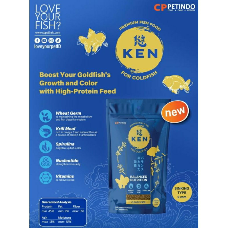 Jual Ken Balance Nutrition Fish Food 2mm Pakan Ikan Hias Sinking ...