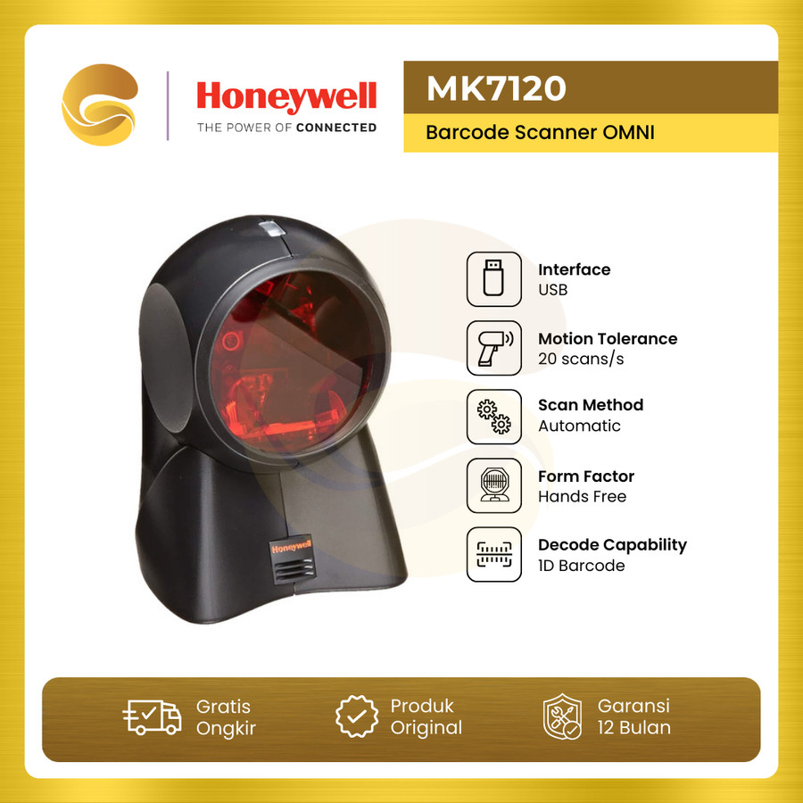 Jual HONEYWELL Barcode Scanner Omni MK7120 MS7120 MK 7120 1D Orbit ...