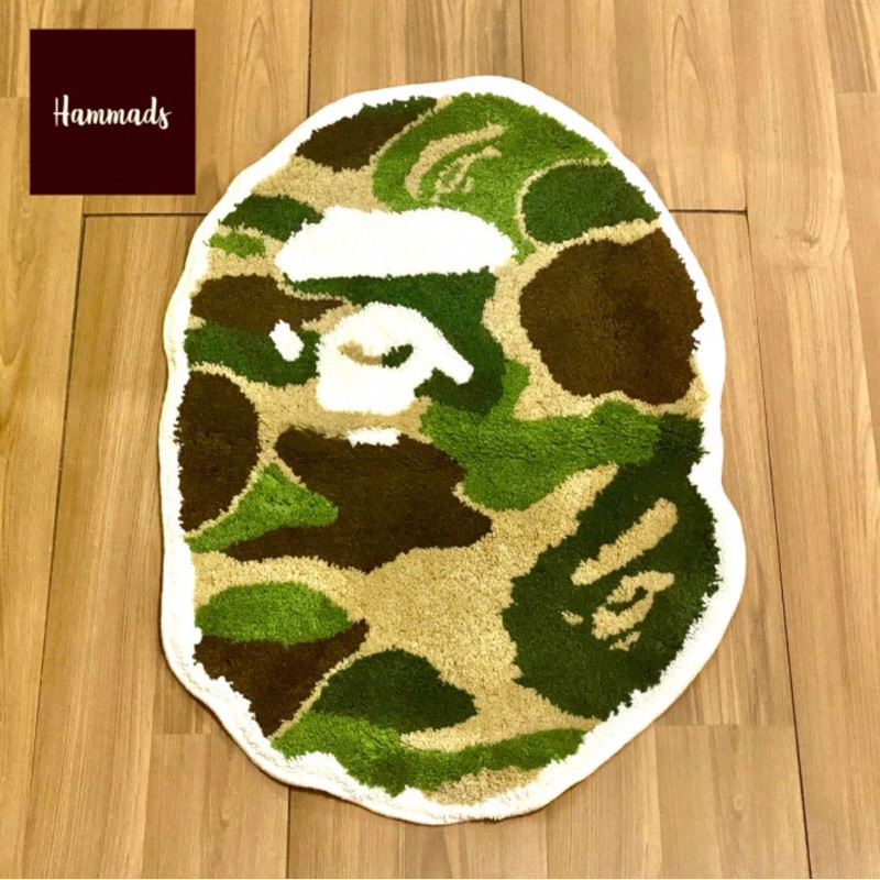 Jual BAPE ABC Camo Ape Head Rug Mat | Shopee Indonesia