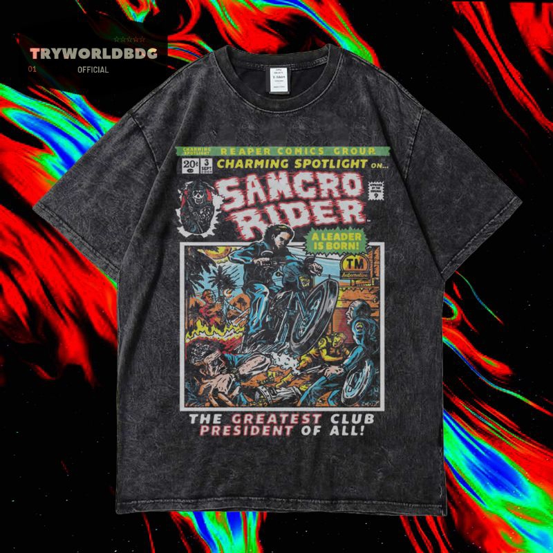 Jual KAOS OVERSIZED / KAOS WASHED / OVERSIZED T SHIRT / KAOS SAMCRO ...