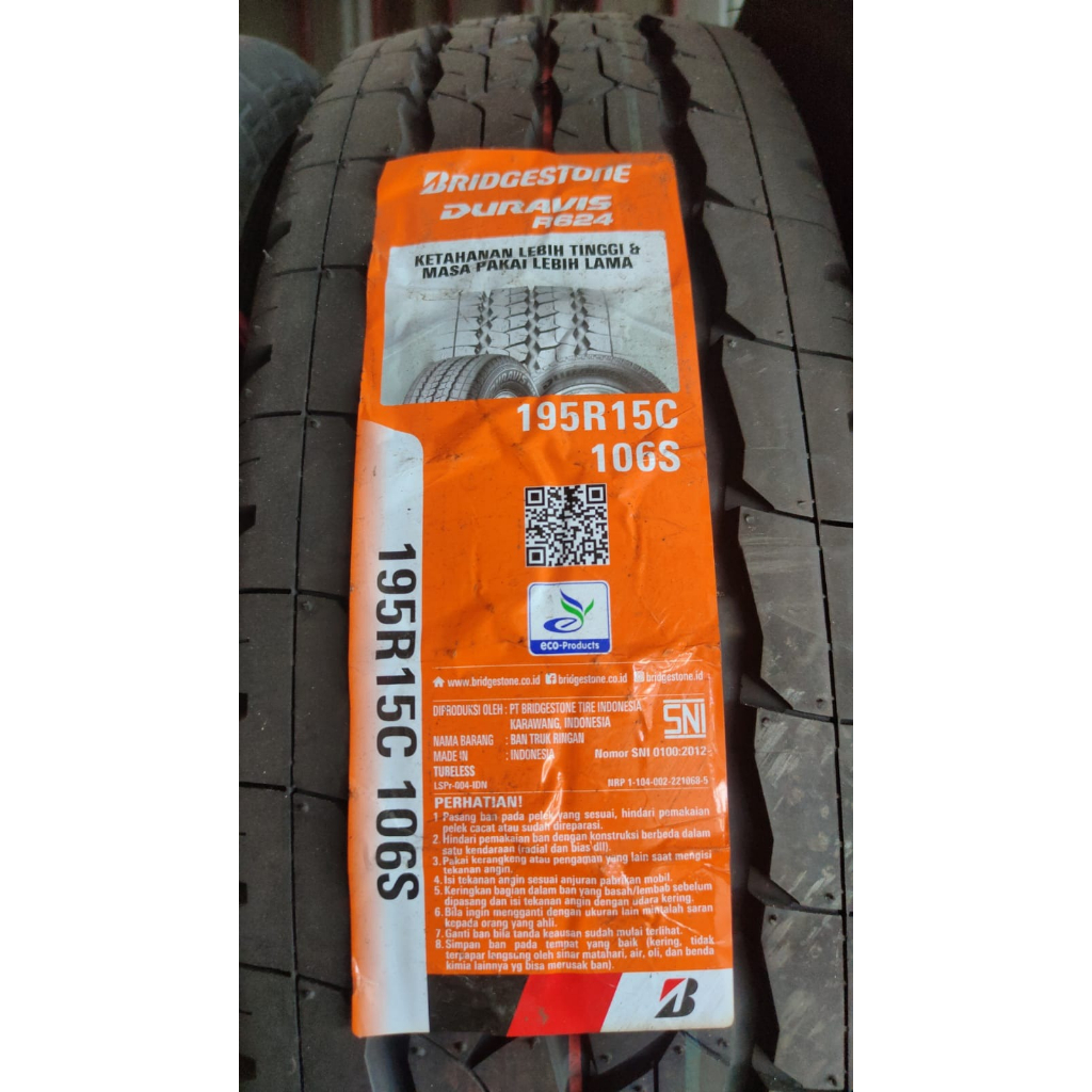 Jual Ban Mobil Hiace 195/80 R15 Setara 195 R15 8PR - Bridgestone Duravis R624 8pr | Shopee Indonesia