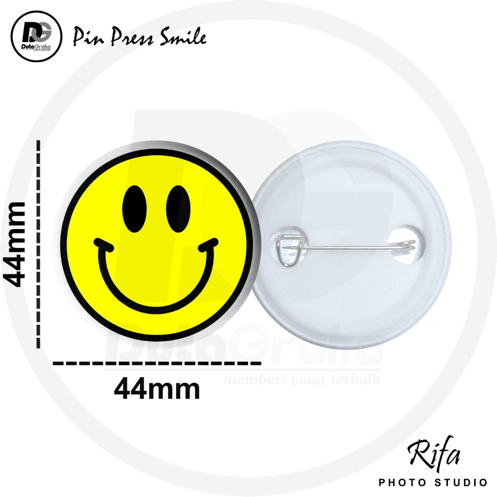 Jual [PIN PRESS] SMILE SMILEY Pin Bros Aksesoris Souvenir SMILE ...