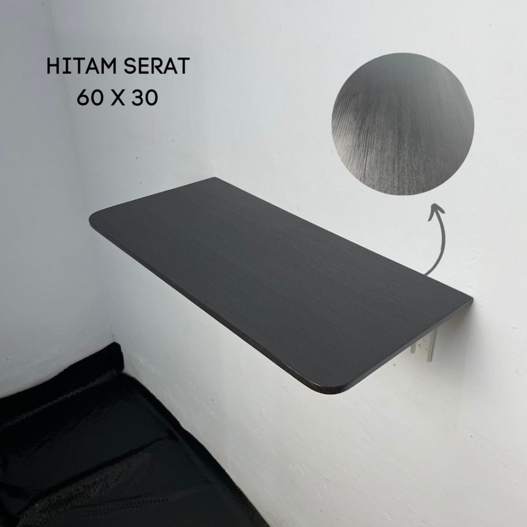 Jual MEJA LIPAT DINDING SATU SET MEJA 60CMX30CM+BRACKET 20CM / MEJA ...
