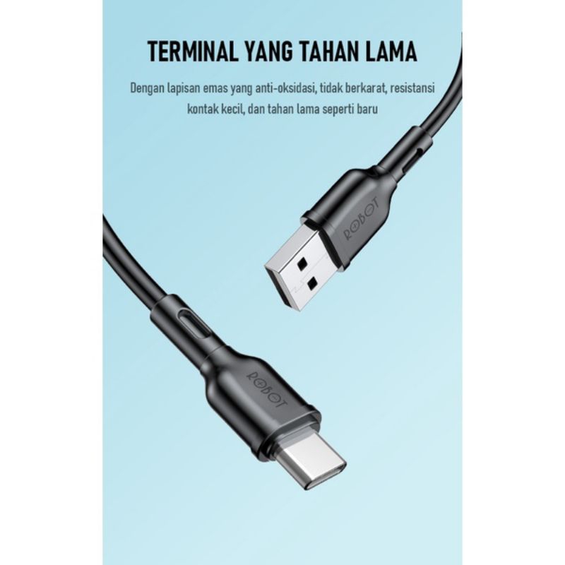 Jual Kabel data Robot RBM100 RBC100 II micro usb typeC fast charging RBC-2.4A RBM-2.1A devices ...