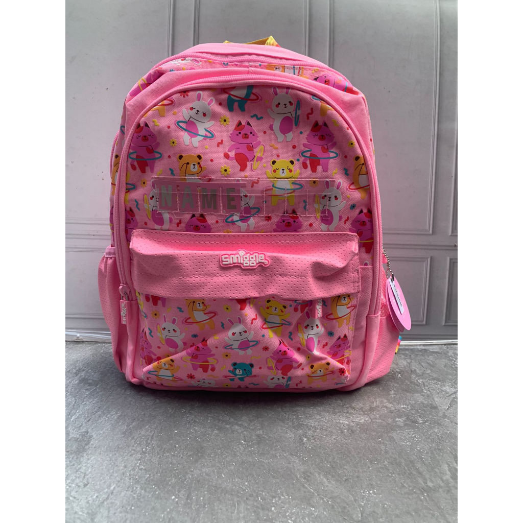 Jual SMIGGLE LETS PLAY JUNIOR BACKPACK BEAR PINK NAME - TAS RANSEL ...