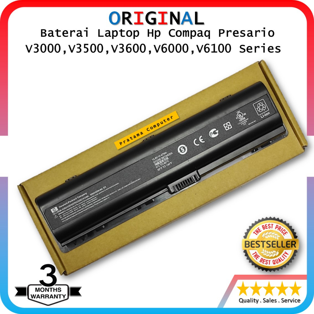 Jual Baterai Original Laptop HP COMPAQ Presario V3000 V3100 V3500 V3600 V3700 Series HSTNN-LB42 ...
