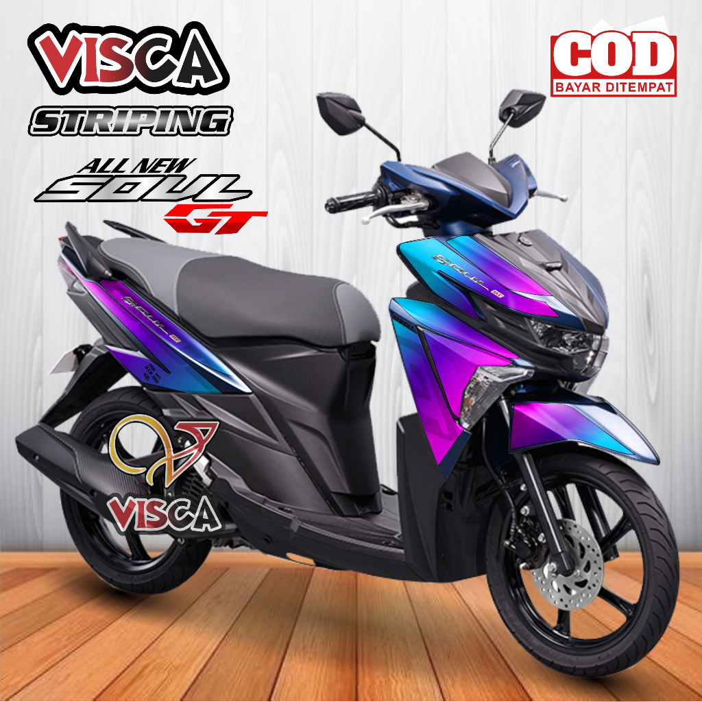 Jual Stiker Striping Soul GT 125 Variasi Bunglon | Shopee Indonesia