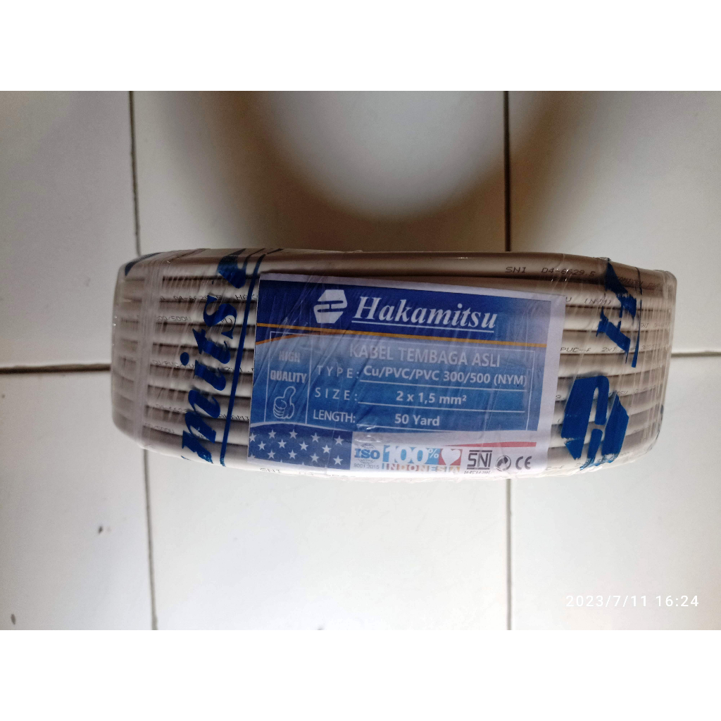 Jual KABEL NYM 2X1.5 2 x 1.5 PANJANG 50 SNI KAWAT LIDI 2 X 1,5 listrik ...