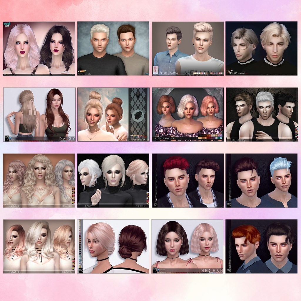 Jual Hair Pack Thumbnail CC / Custom Content The Sims 4 | Shopee Indonesia
