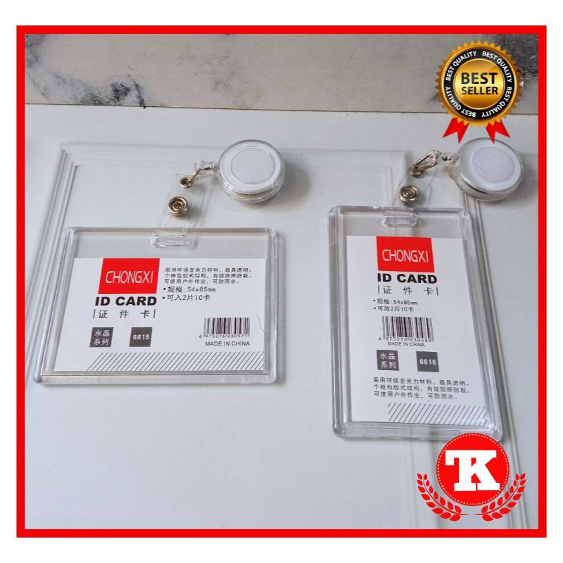 Jual Id Card Id Card Akrilik Plus Yoyo Tempat Id Card | Shopee Indonesia