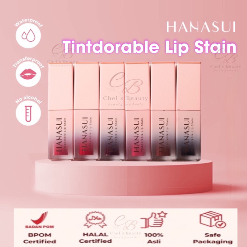 Jual HANASUI Tintdorable Lip Stain Lip Tint ORIGINAL | Shopee Indonesia