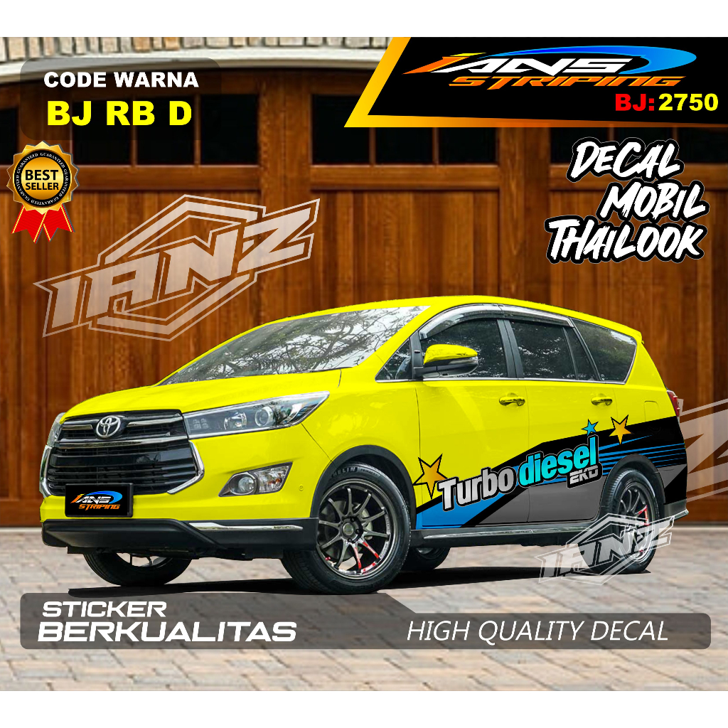 Jual VARIASI STIKER DECAL SEMUA JENIS MOBIL-DECAL STIKER FORTUNER NEW ...