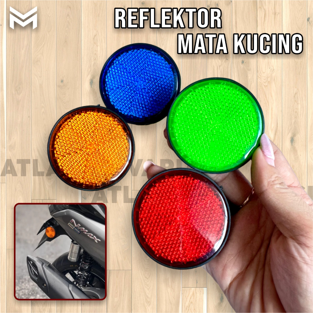 Jual REFLECTOR MATA KUCING REFLEKTOR MATA KUCING BULAT PLASTIC PLASTIK ...