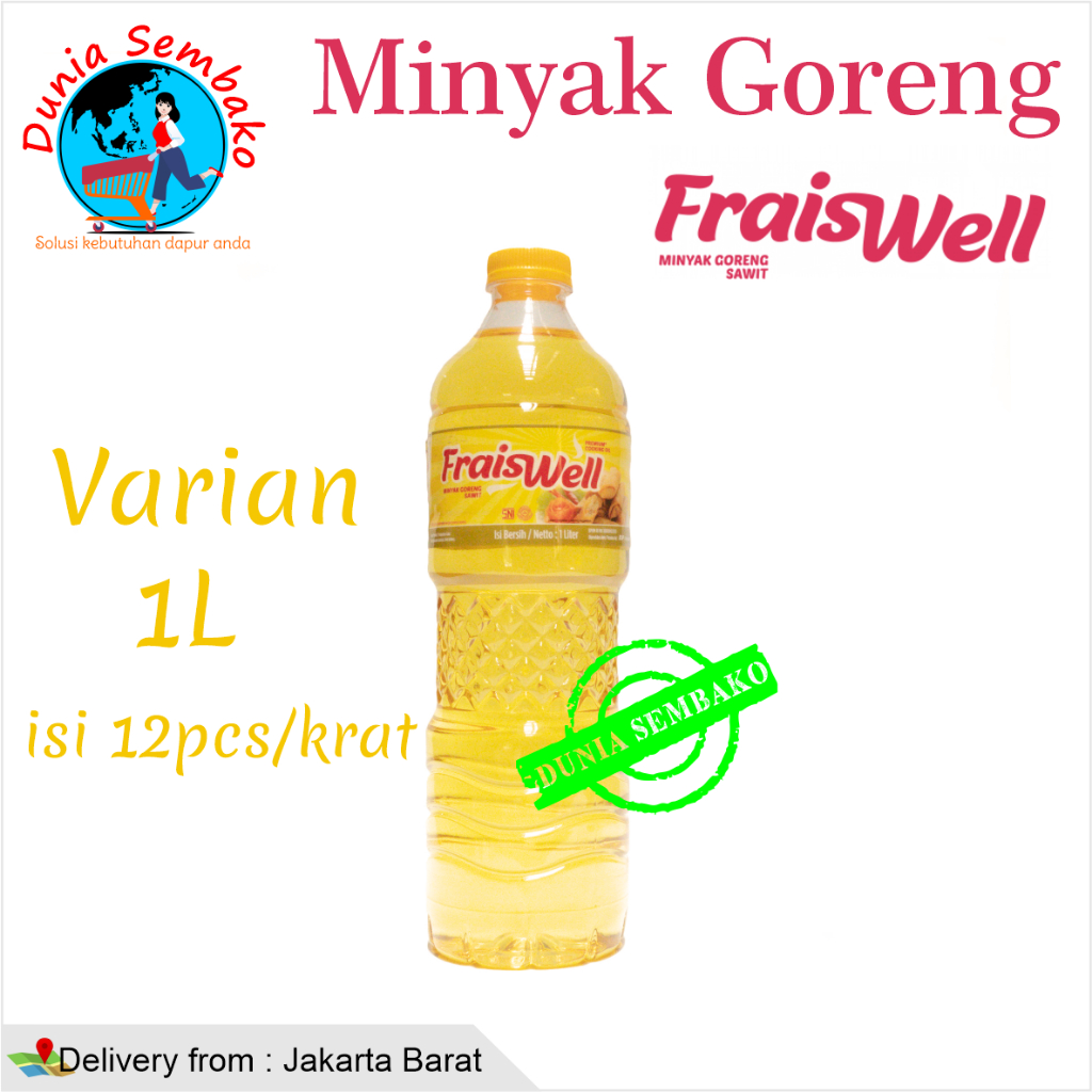 Jual Minyak Goreng Fraiswell botol 1 liter | Shopee Indonesia