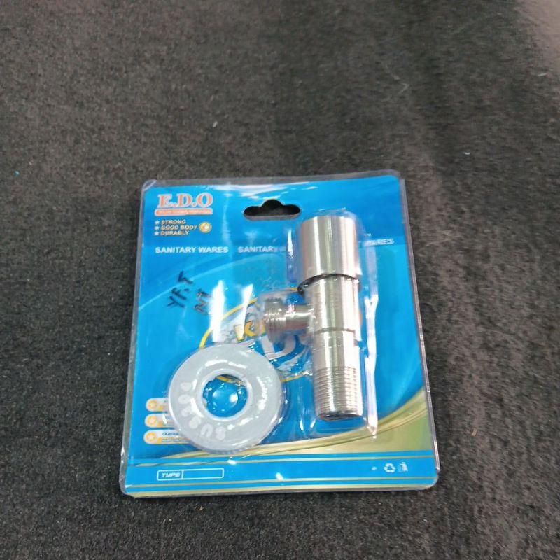 Jual kran stop kran shower putar stainless 1/2 inch kran shower/toilet ...