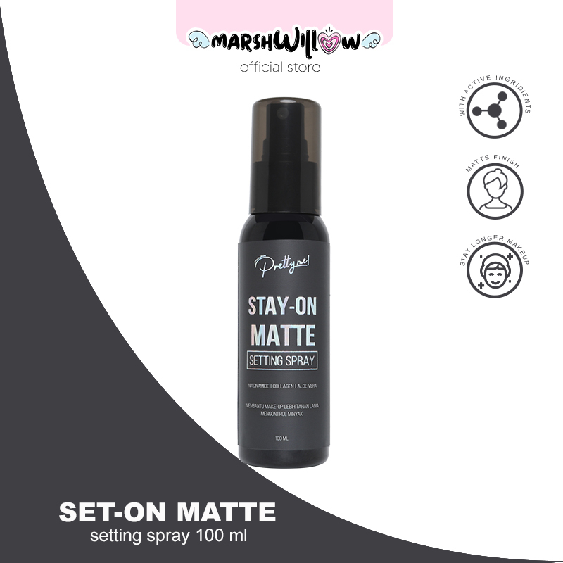 Jual Marshwillow Pretty Me Setting Spray | Shopee Indonesia