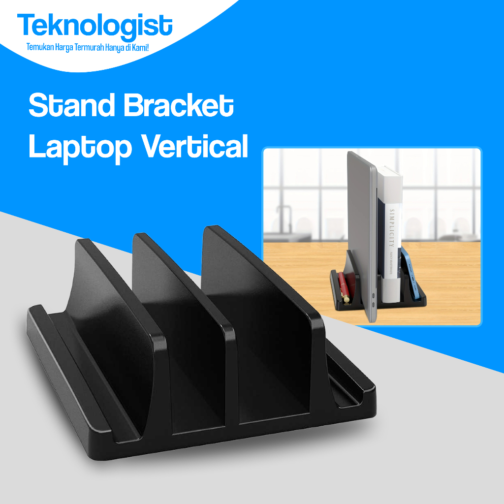 Jual Standing Laptop Dudukan Laptop Vertical Stand Bracket Laptop ...