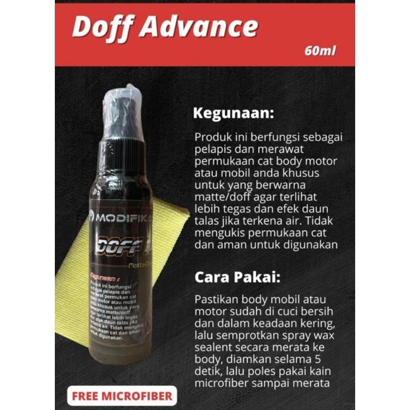 Jual Doff Advance penghitam body halus poles body kendaraan doff / By ...
