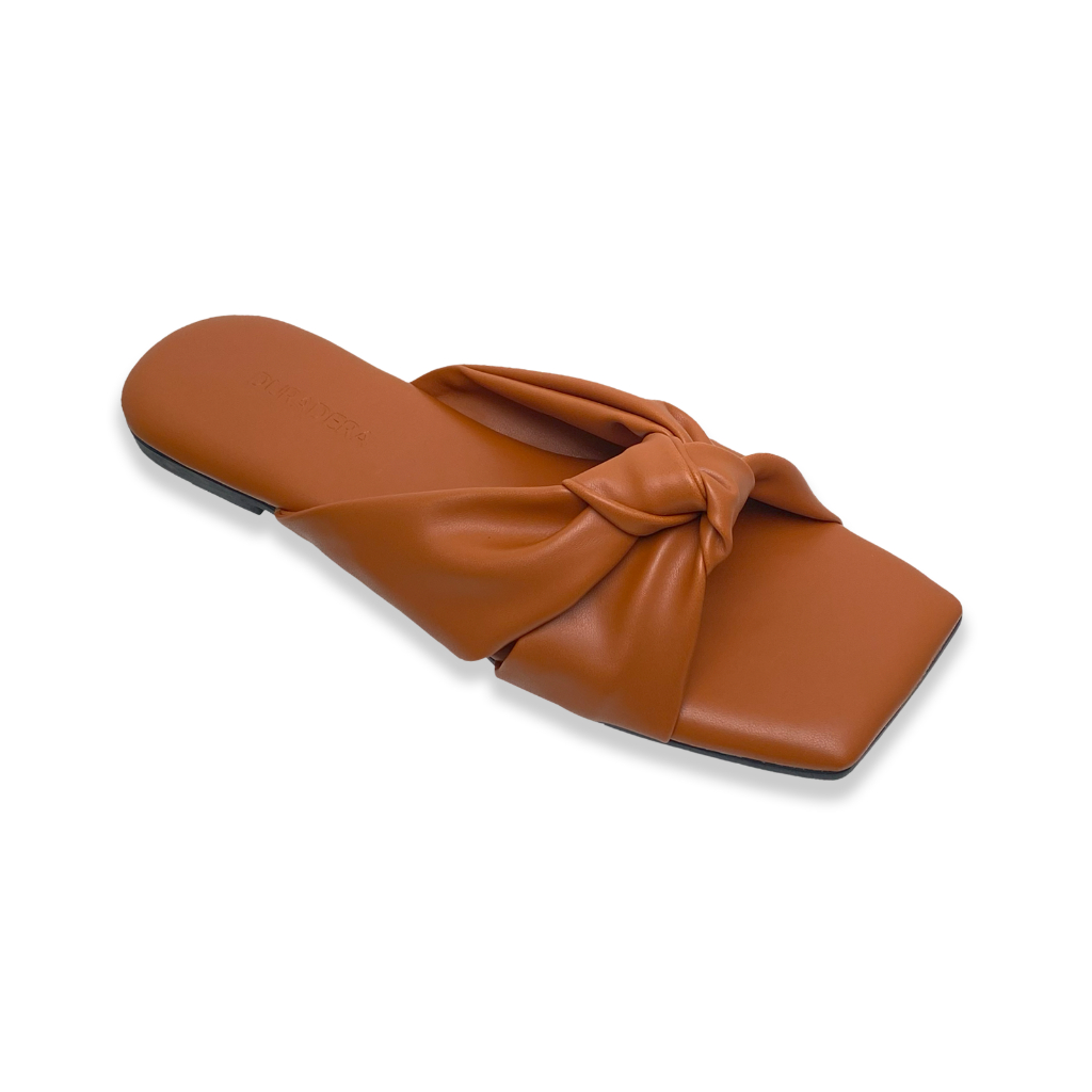 Jual Duradera Paula03 Tan Sandal Flat Wanita Sendal Slop Cewek - Coklat ...