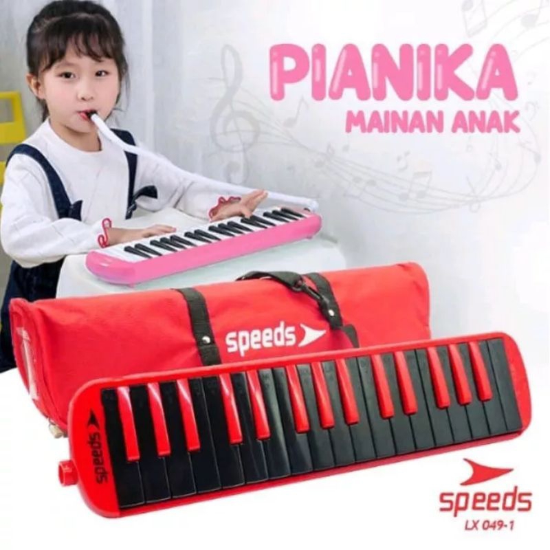 Jual SPEEDS Alat Musik Tiup Pianika/Melodion Set/Keyboard Mainan Anak ...