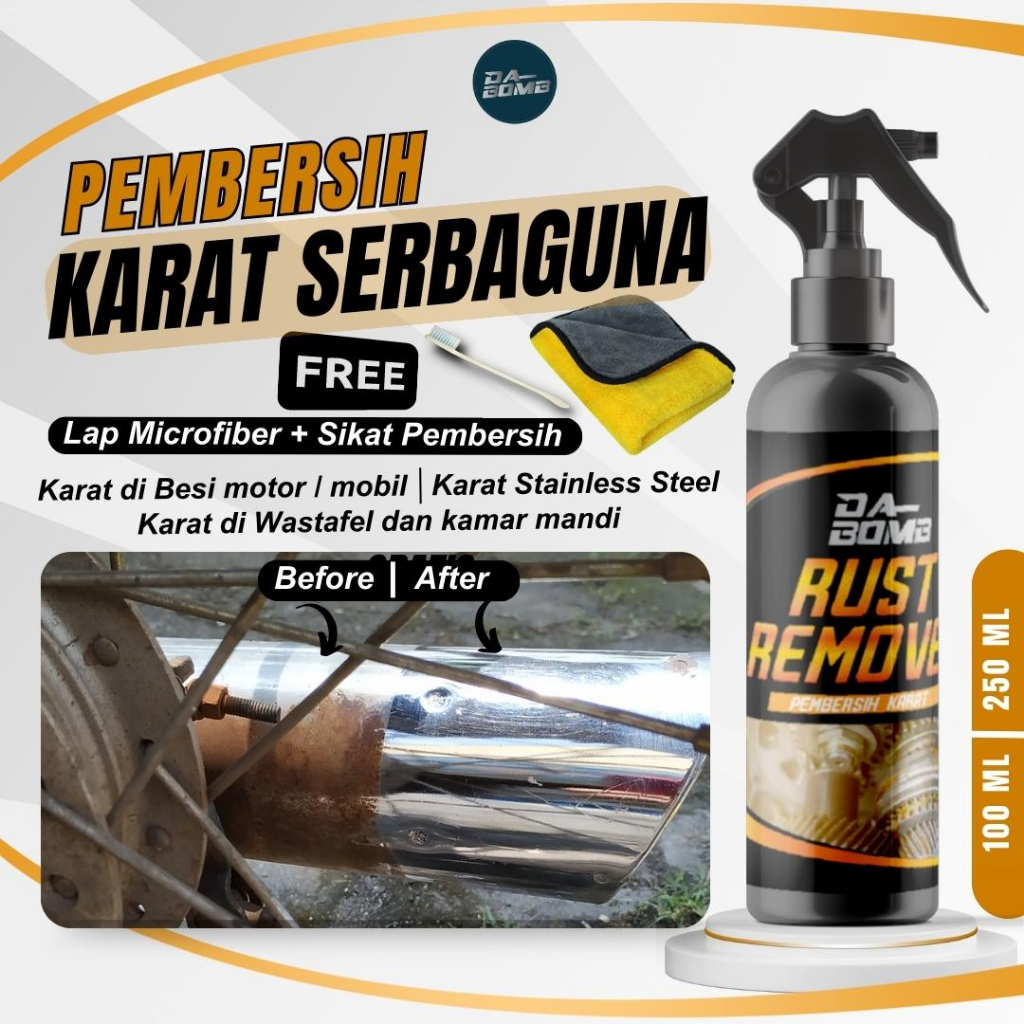 Jual Da Bomb Rust Remover Pembersih Karat Serbaguna Pembersih Karat Pada Besi Logam Aluminium ...