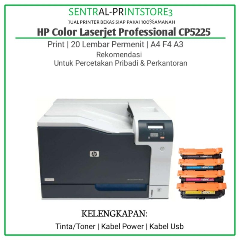 Jual printer A3 hp color laserjet cp5225 | Shopee Indonesia