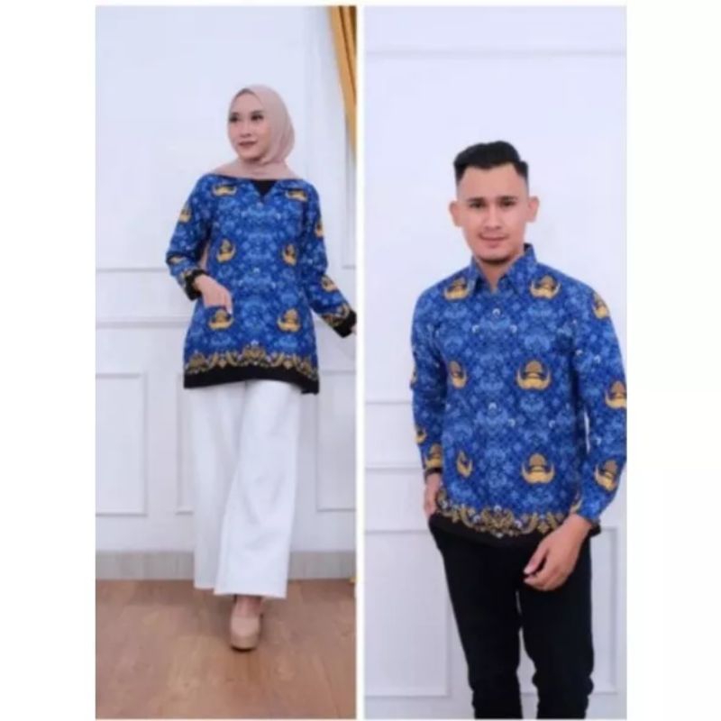 Jual Batik Korpri Full Furring Terbaru 2022/Seragam Korpri Pria-Wanita/Batik korpri Jumbo/Baju ...