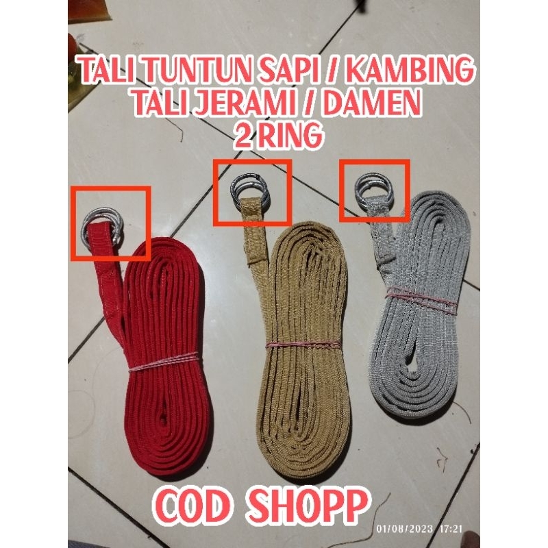 Jual TALI 2 RING ,Tali Tuntun Sapi Kambing Kerbau Domba || Tali Damen ...
