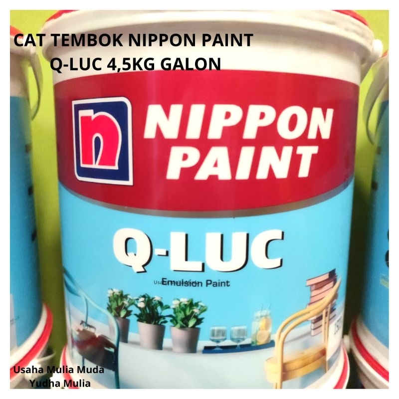 Jual CAT TEMBOK NIPPON PAINT Q-LUC 4,5KG GALON | CAT NIPPON PAINT GALON ...