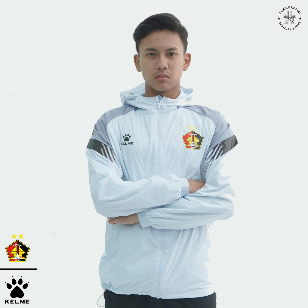 Jual KELME Jacket Wind Breaker Gray X Persik Kediri 2023/2024 | Shopee ...