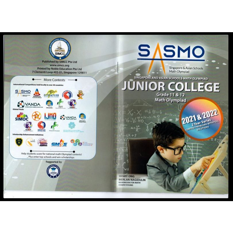 Jual SINGAPORE & ASIAN SCHOOLS MATH OLYMPIAD ( SASMO ) - JC 1 G11 & 12 ...