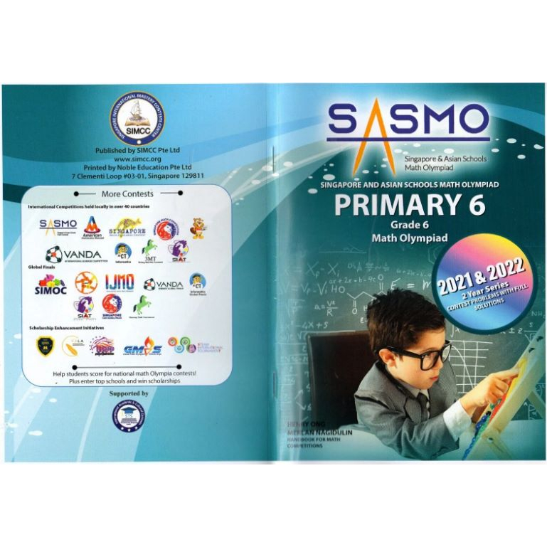 Jual SINGAPORE & ASIAN SCHOOLS MATH OLYMPIAD ( SASMO ) - PRI 6 ( 2021 ...