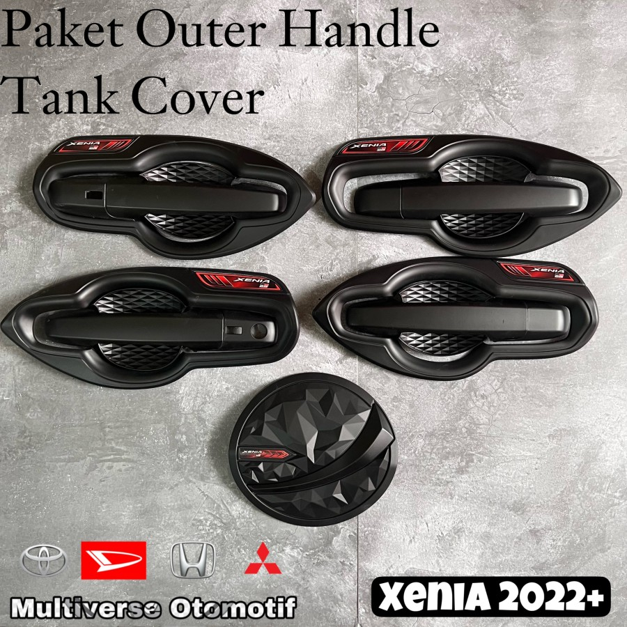 Jual Paket Outer Handle Tank Cover Hitam Doff Avanza Xenia Veloz 2022 2023 2024 Lengkap | Shopee ...