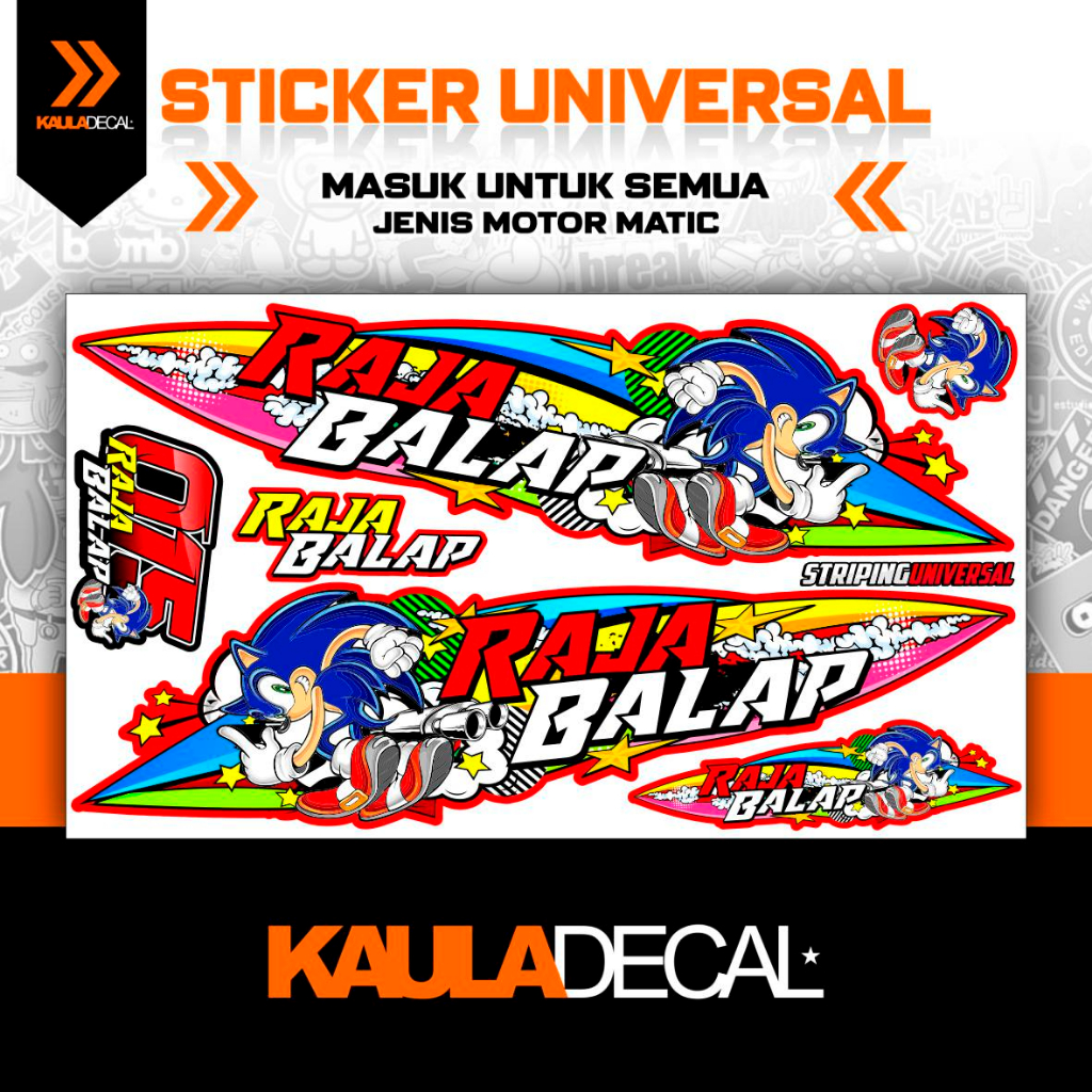 Jual STIKER STRIPING MOTOR ALL MATIC MOTIF 46 / UNIVERSAL MATIC ...