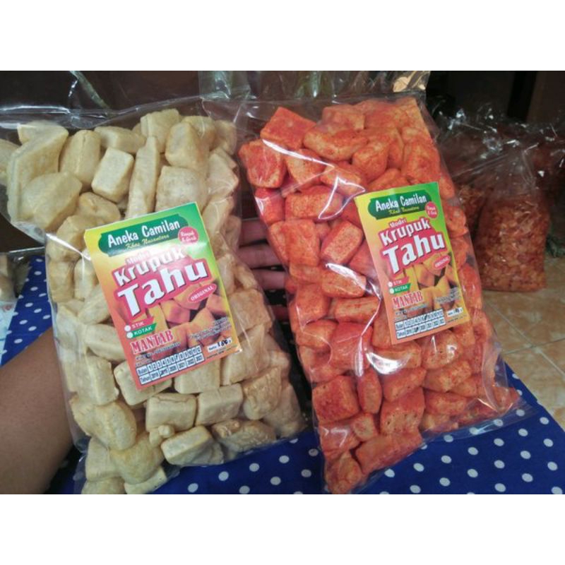 Jual Kerupuk Tahu Kotak 1Pack 180gr/ Kerupuk Rambak Tahu Kotak ...