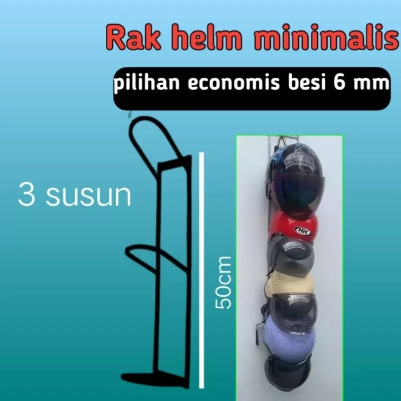 Jual Rak Helm Gantungan Helm Dinding Susun Gantung Cantelan Helm ...