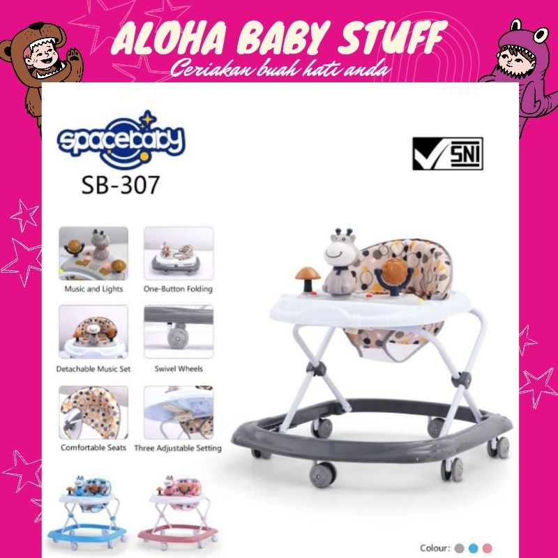 Jual Baby walker Spacebaby SB 302 306 309 Tajimaku 307me Apollo alat ...