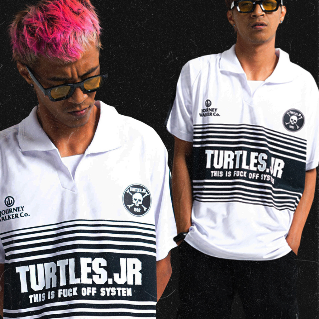 Jual JERSEY AWAY TURTLES.JR - MUSIC MERCHANDISE - BAJU BAND ORIGINAL ...