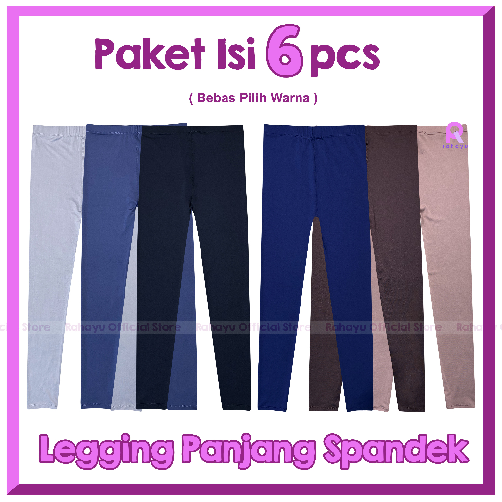 Jual Paket Extra Isi 6pcs Legging Panjang Spandek / Celana Legging ... Jual Paket Extra Isi 6pcs Legging Panjang Spandek / Celana Legging ...