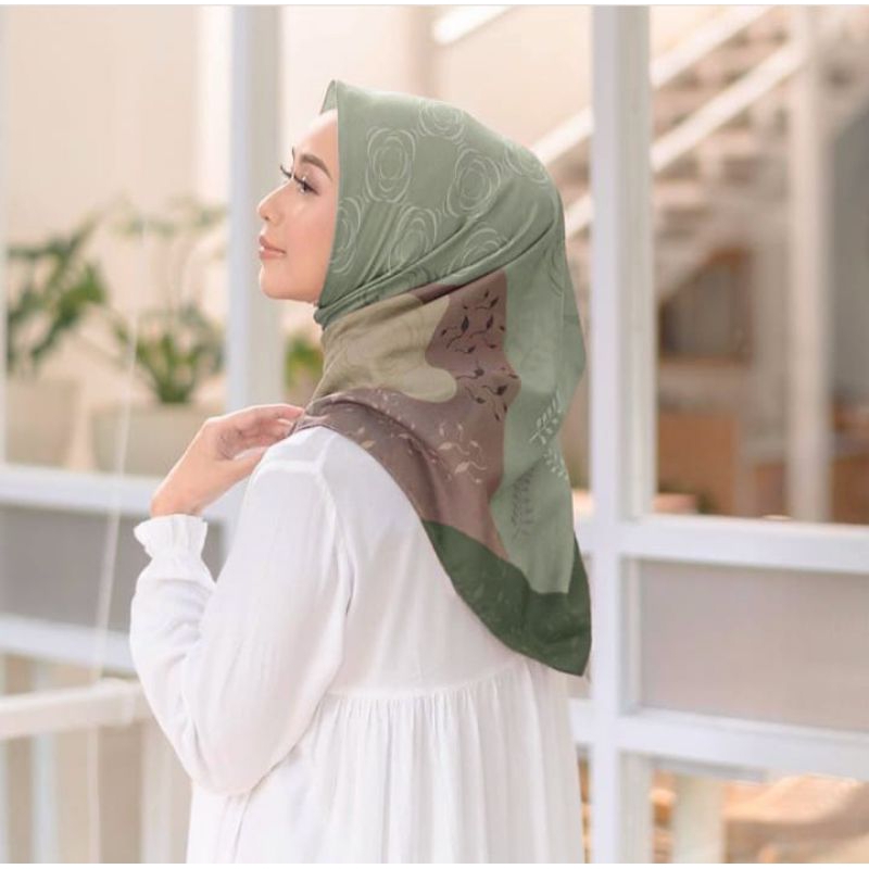 Jual Paula Sage Series Kerudung Motif Segi Empat Hijab Voal Premium ...