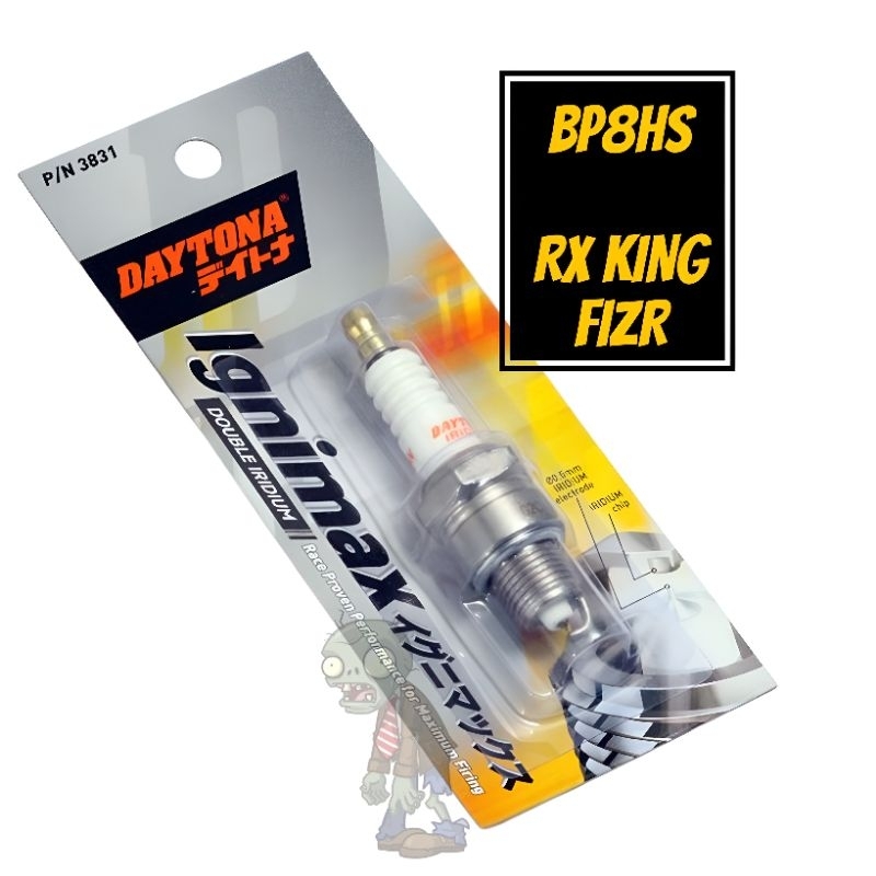 Jual BUSI DAYTONA DOUBLE IRIDIUM RXKing FIZ R FORCE 1 ALFA RX S RX Z RXZ BP8HS 3831 | Shopee ...