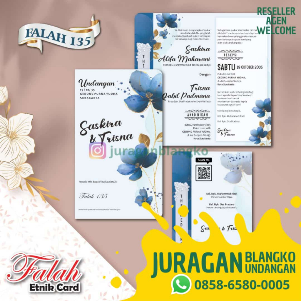 Jual BLANGKO UNDANGAN KOSONG MURAH FALAH 135 KENDARI JURAGAN BLANGKO ...