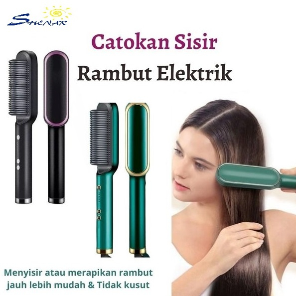Jual Catok Sisir Pelurus Rambut Hair Straightener Curler 2 in 1 CAtokan ...