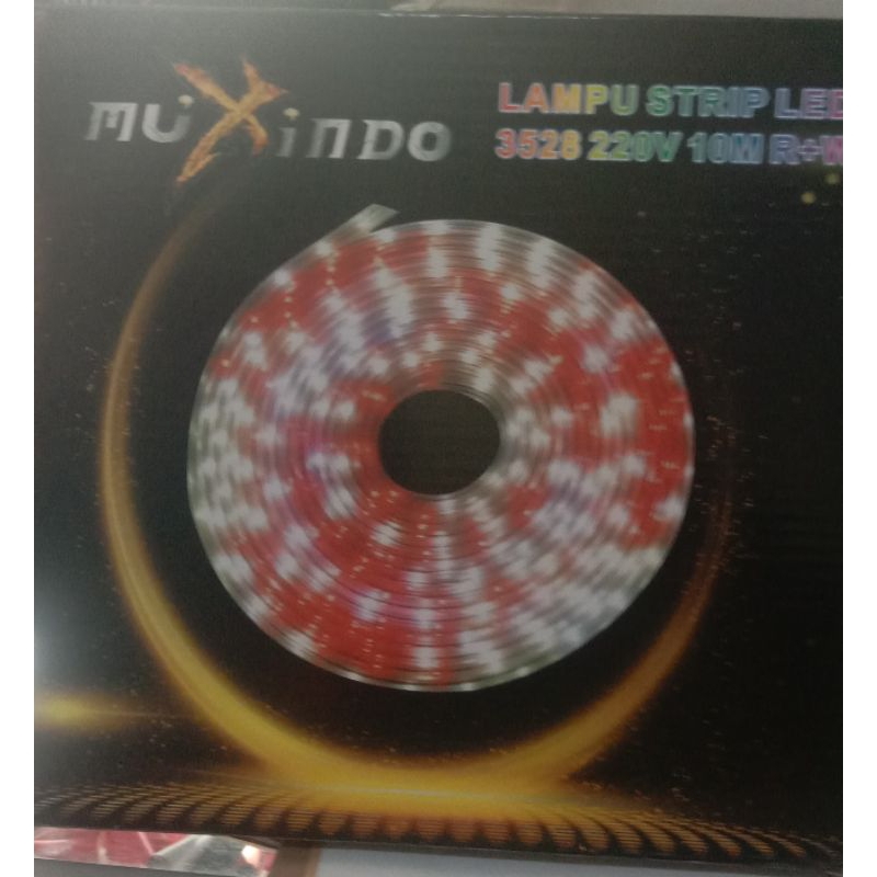Jual Lampu LED Strip 3528 220v 8mt merah putih | Shopee Indonesia