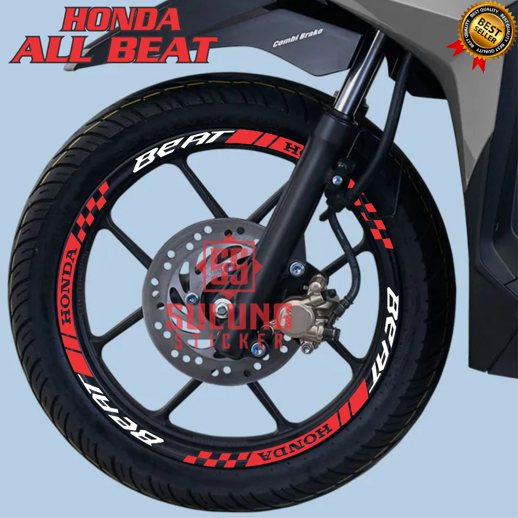 Jual Stiker Lis Velg Motor All Honda Beat Cutting Sticker Pelk Variasi ...