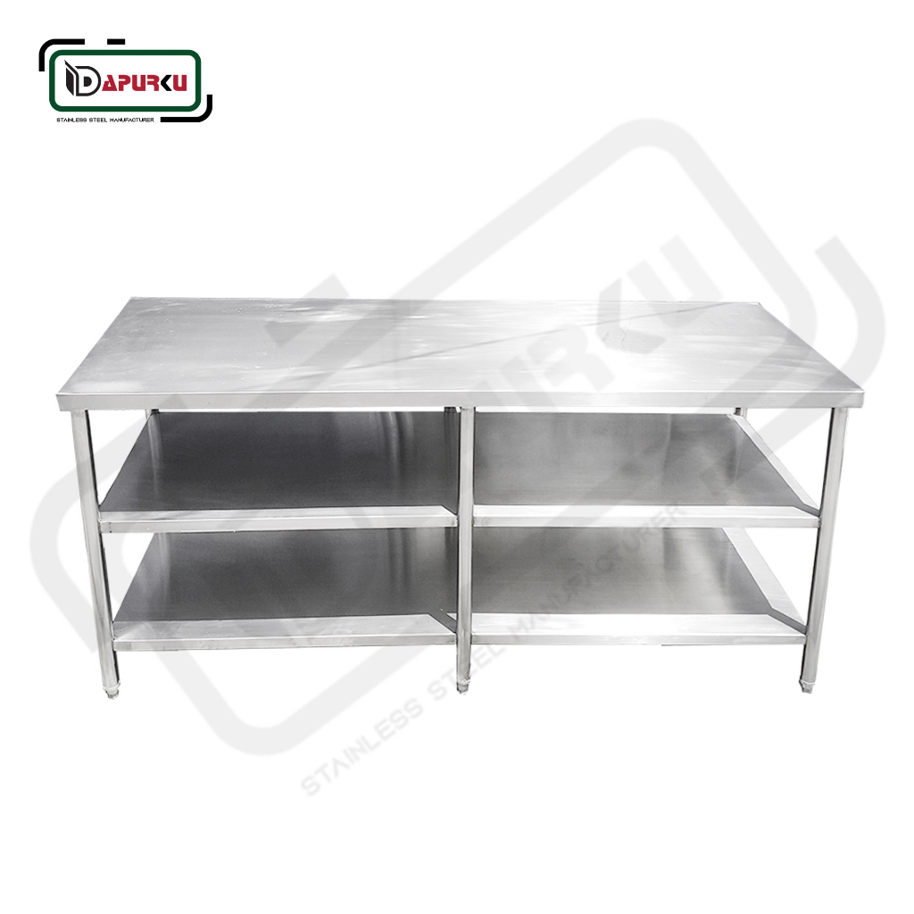 Jual Meja Stainless Steel Work Table / Meja Kerja / Dapur Awet & Kuat ...
