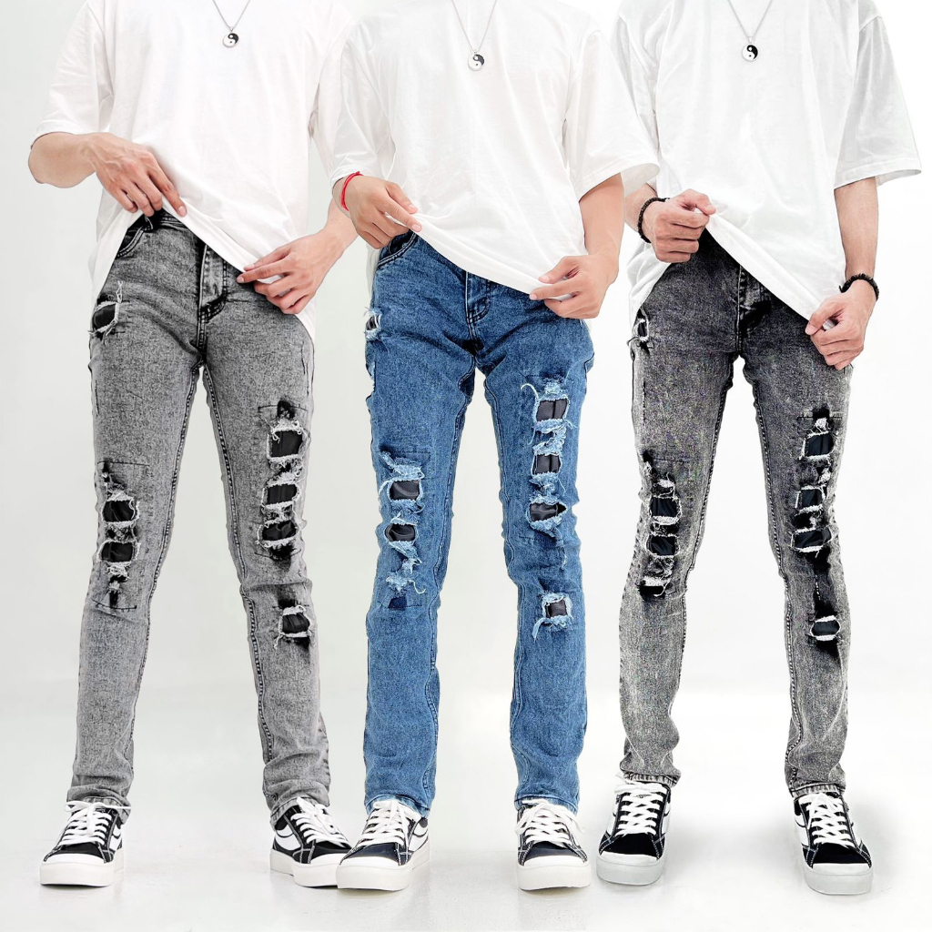 Jual " VOLUME 2 " CELANA PANJANG JEANS ROBEK | Shopee Indonesia