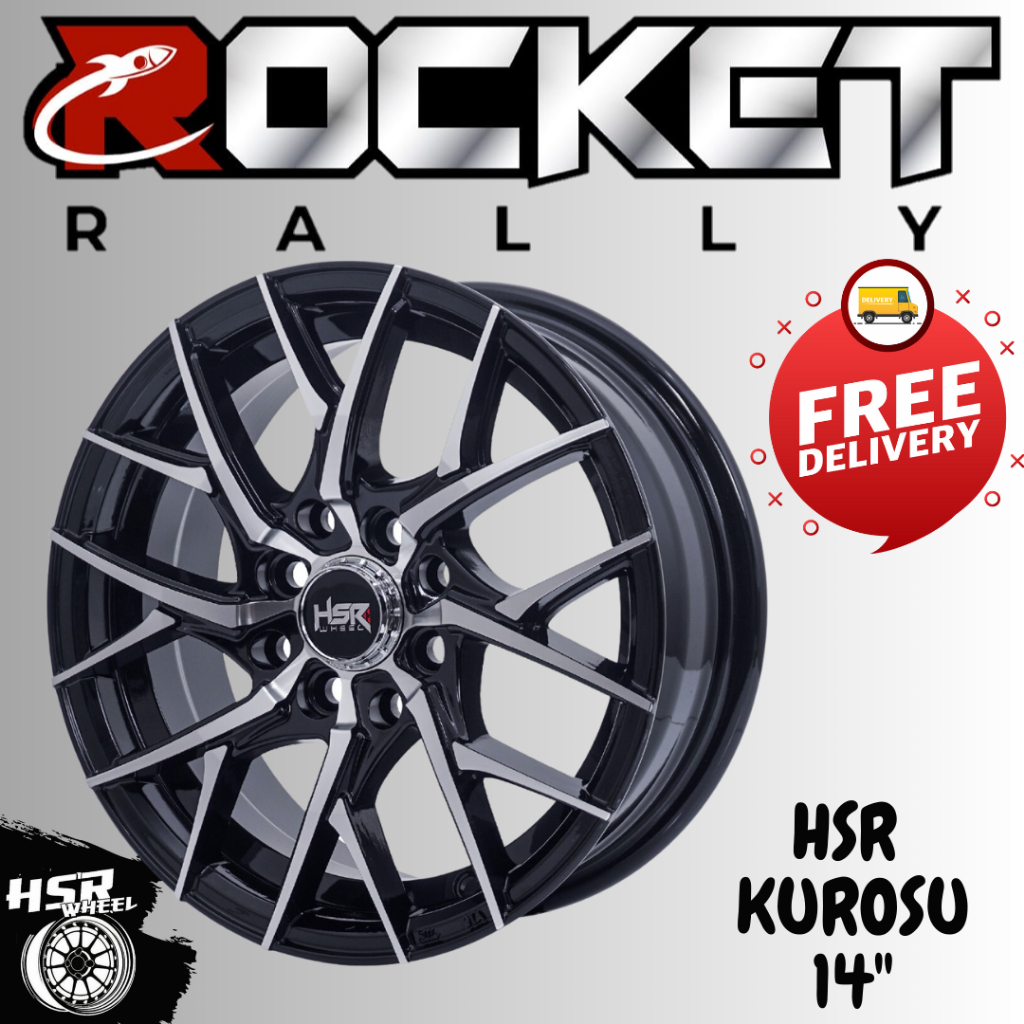 Jual Velg Mobil Racing HSR Kurosu Ring 14 Baut 4x100 4x114,3 Avanza Xenia Livina Brio Agya Ayla ...